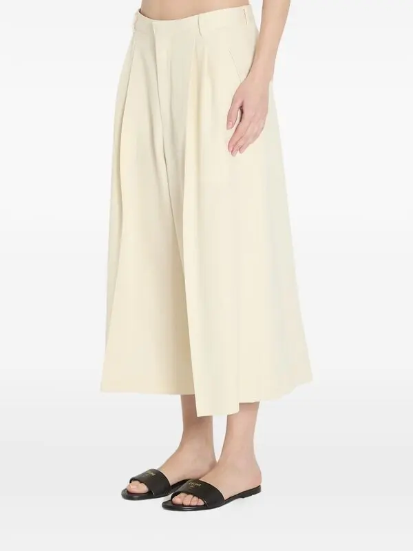 Celine Diagonal Wool Cropped Trousers