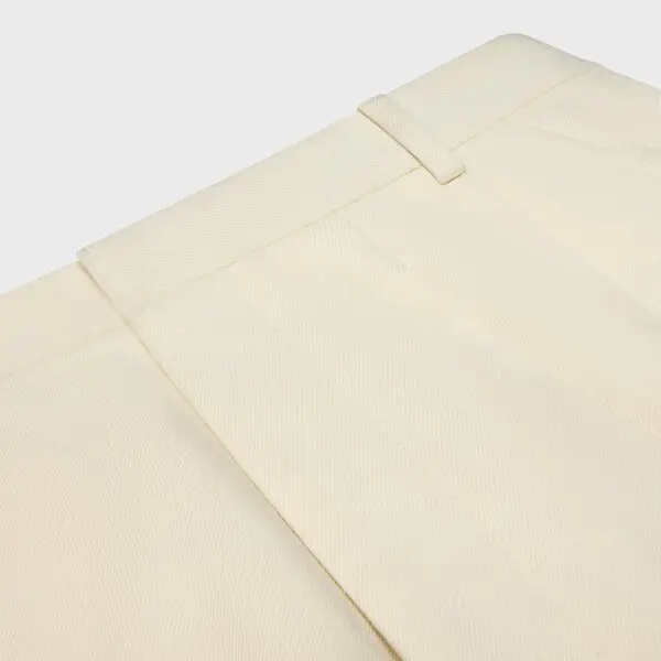 Celine Diagonal Wool Cropped Trousers