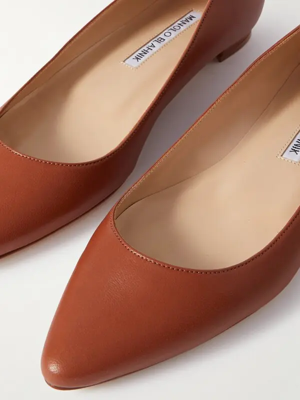 Manolo Blahnik Pointed Flat Shoes