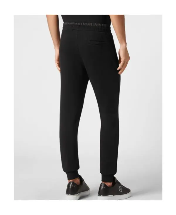 Philipp Plein Drawstring Straight Leg Pants - Black