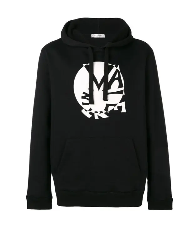 Valentino Garavani Logo Print Hooded Sweater