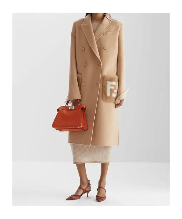 Fendi Peekaboo Iseeu Small Tote Bag - Red