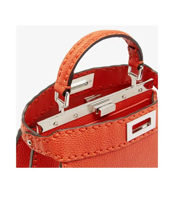Fendi Peekaboo Iseeu Small Tote Bag - Red