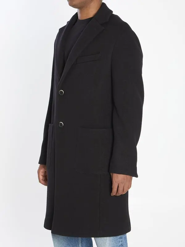 Barena Venezia Lanoso Single-breasted Coat - Black