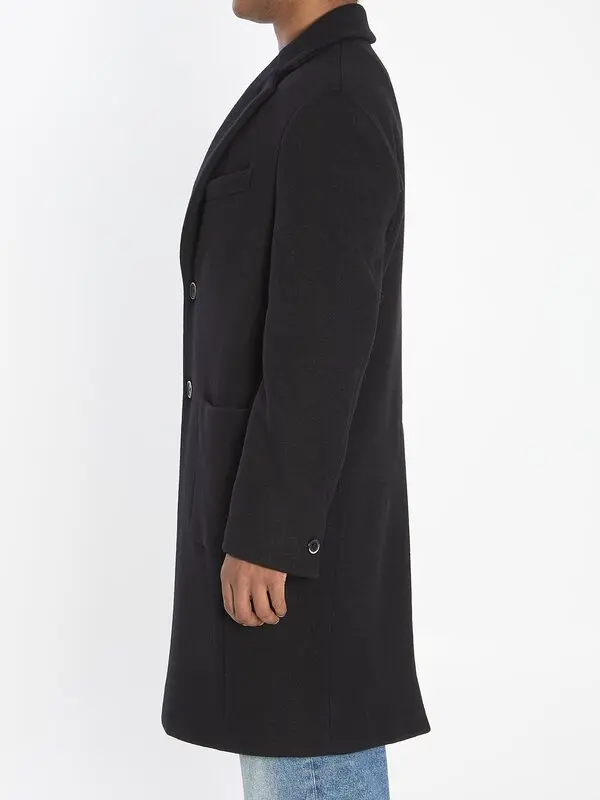 Barena Venezia Lanoso Single-breasted Coat - Black