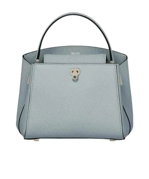 VALEXTRA Brera Micro Crossbody Bag - Gray