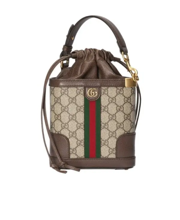 Gucci Ophidia Gg-canvas Bucket Bag