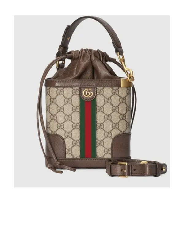 Gucci Ophidia Gg-canvas Bucket Bag