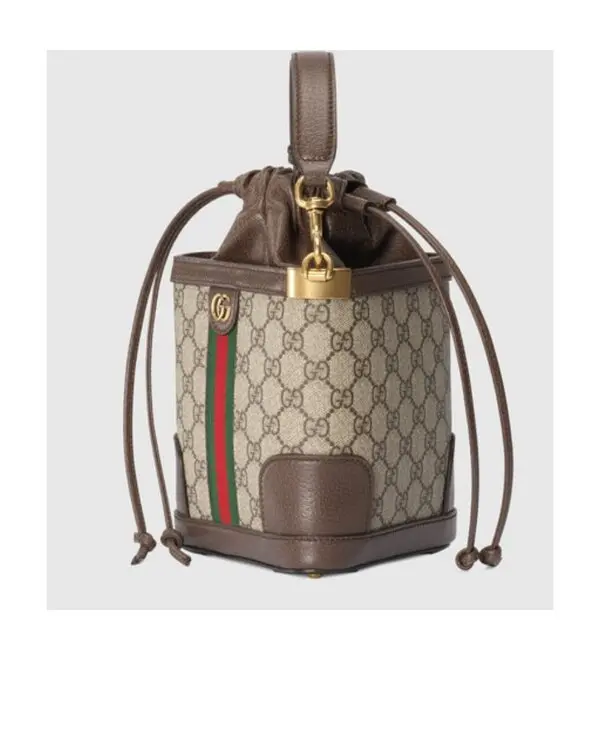 Gucci Ophidia Gg-canvas Bucket Bag