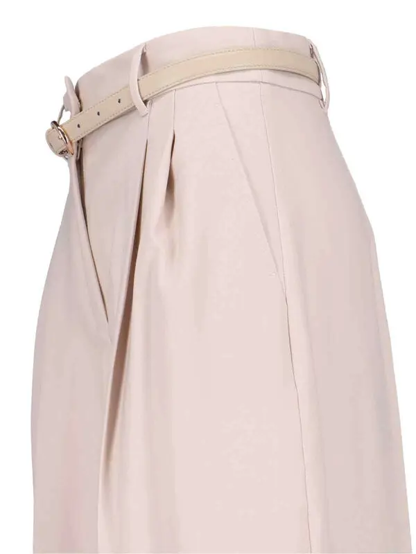 Max Mara Belted Pleated Trousers