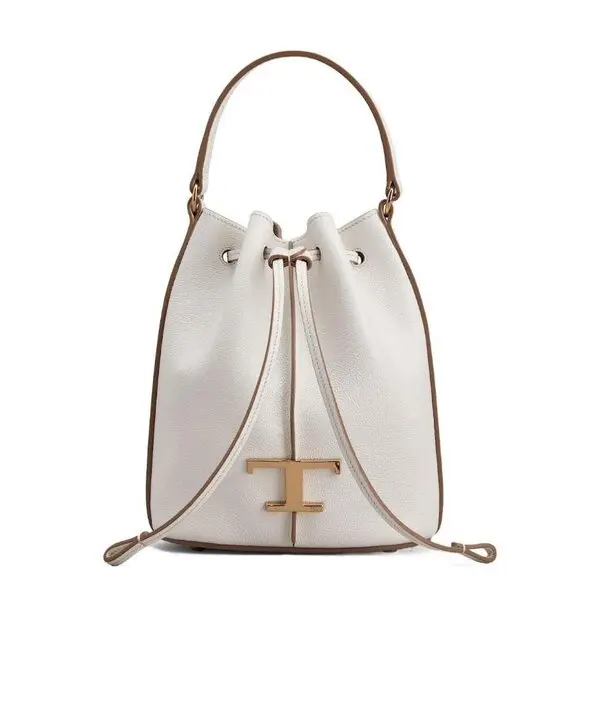 TOD'S T Timeless Bucket Bag - White
