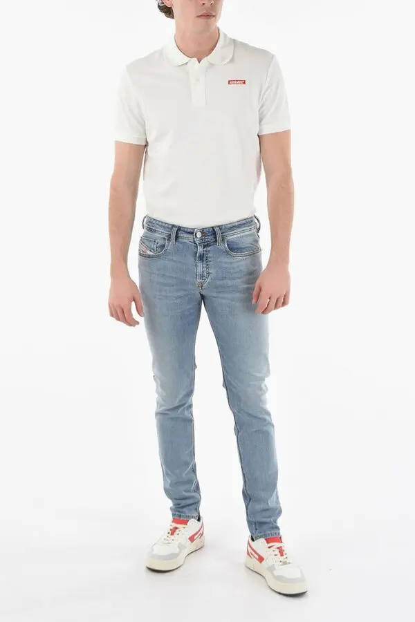 DIESEL® Mid-rise Skinny Jeans With Logo Detail