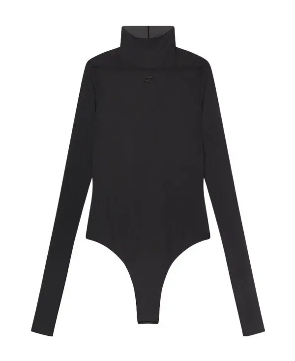 COURREGES Long Sleeve High Neck Bodysuit