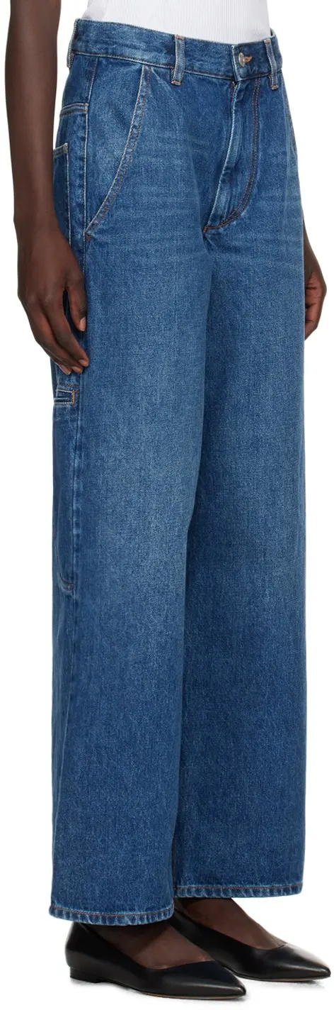 Isabel Marant Étoile Wide Leg Cargo Jeans