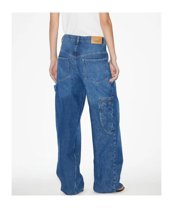 Isabel Marant Étoile Wide Leg Cargo Jeans