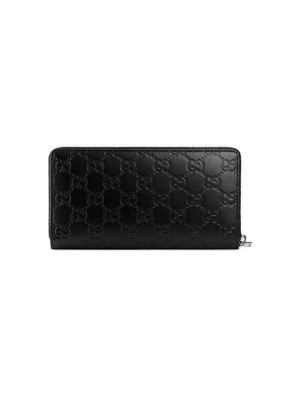 Gucci Signature Zip Around Wallet