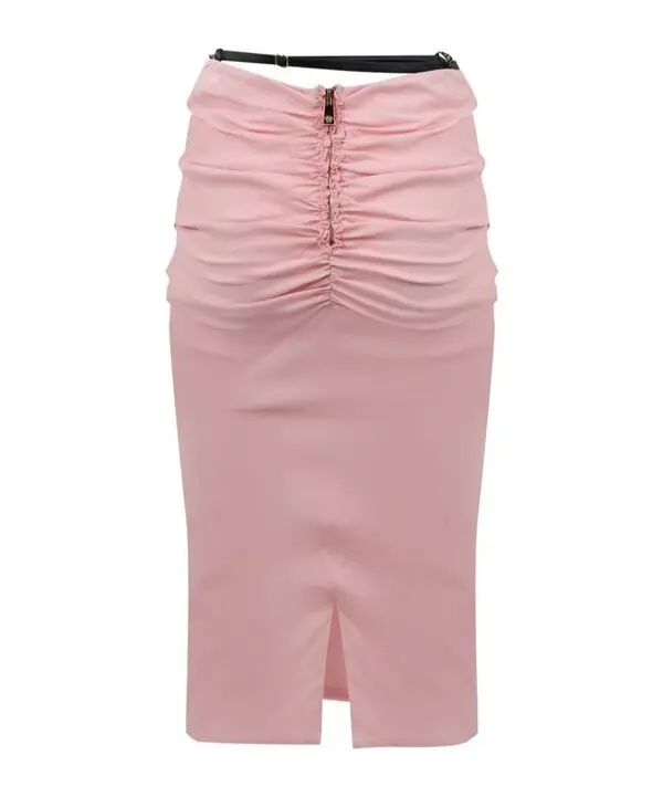 Versace High-waisted Skirt With Medusa Details