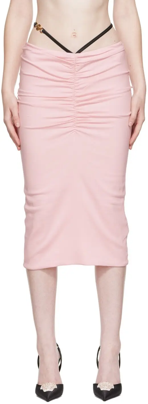 Versace High-waisted Skirt With Medusa Details