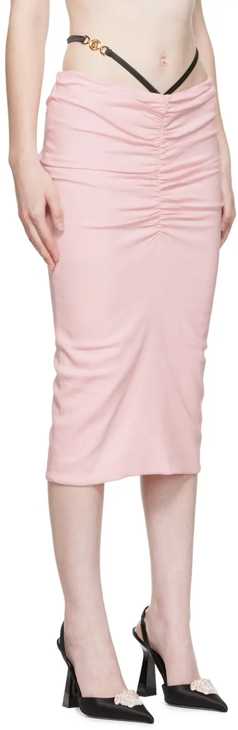 Versace High-waisted Skirt With Medusa Details