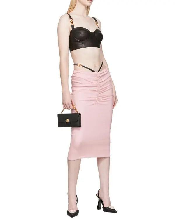 Versace High-waisted Skirt With Medusa Details