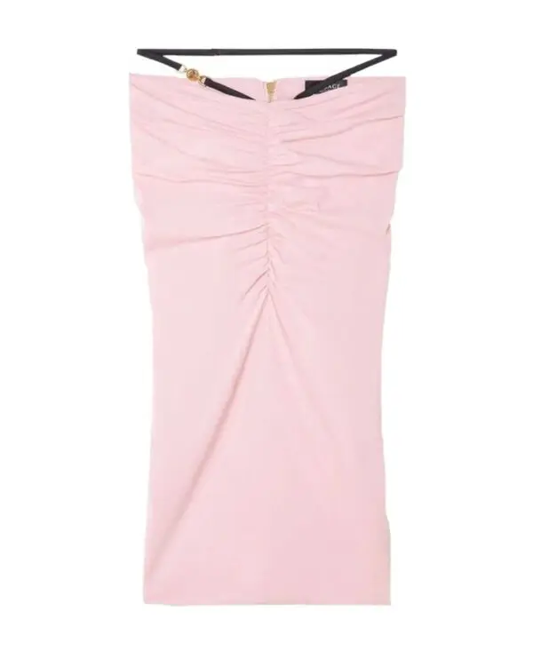 Versace High-waisted Skirt With Medusa Details - Pink