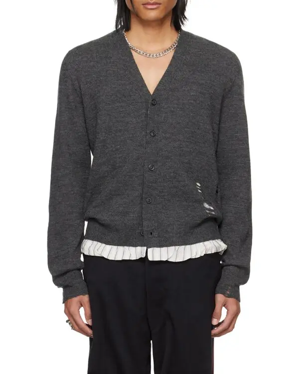 MAISON MARGIELA Distressed Buttoned Cardigan