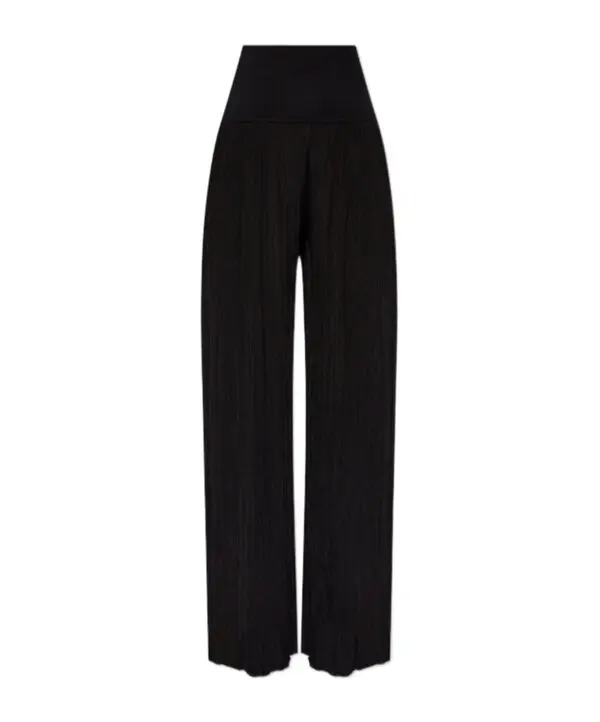 Alaïa High Waist Knitted Pants - Black