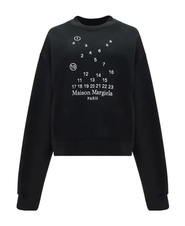 MAISON MARGIELA Printed Crewneck Sweatshirt