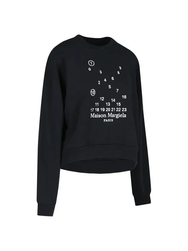 MAISON MARGIELA Printed Crewneck Sweatshirt