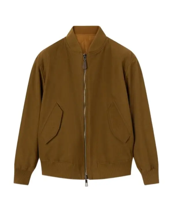 Loro Piana Zipped Bomber Jacket - Brown