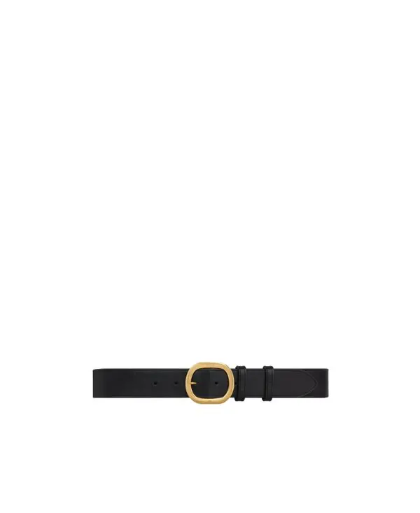 Celine Large Lulu Belt In Vintage Calfskin - Black