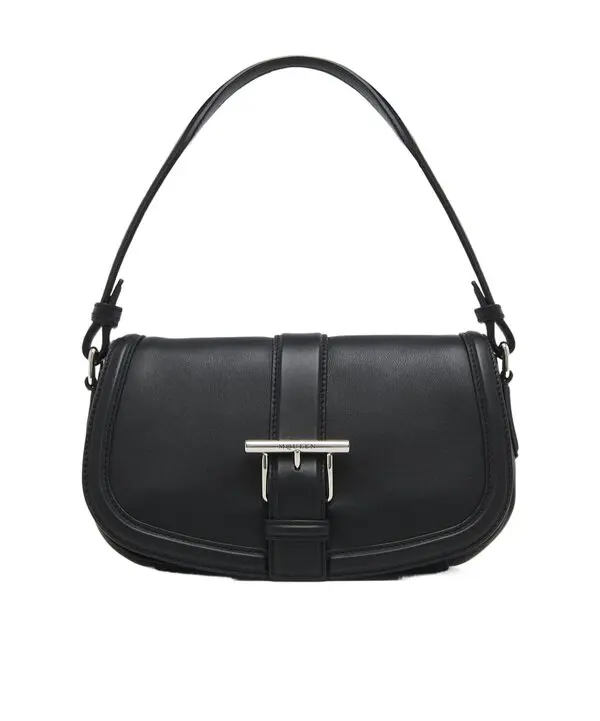 Alexander McQueen T-bar Satchel Bag - Black