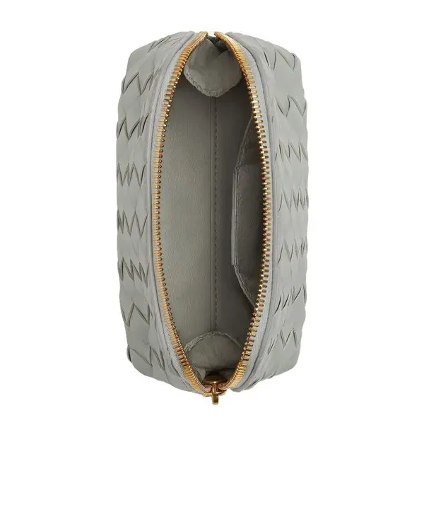 Bottega Veneta Intrecciato Beauty Pouch - Agate Grey