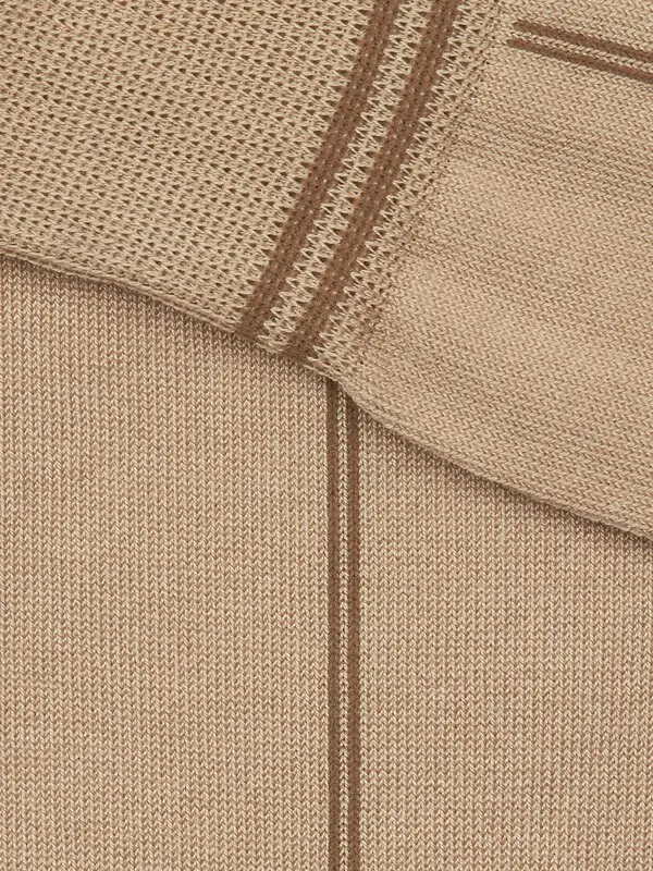 Zegna Cotton Blend Socks - Light Brown