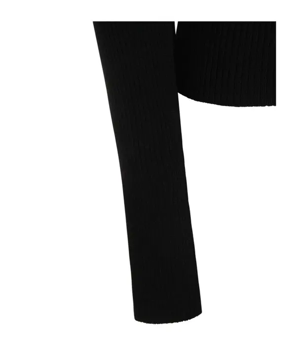 Blumarine Lace-insert Turtleneck Sweater - Black