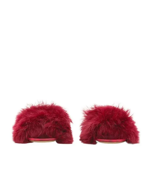 Burberry Open-toe Shearling Sandals