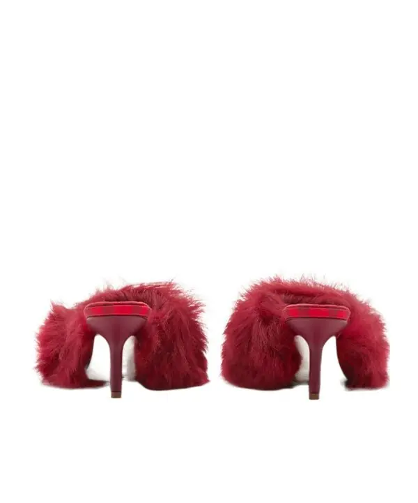 Burberry Open-toe Shearling Sandals