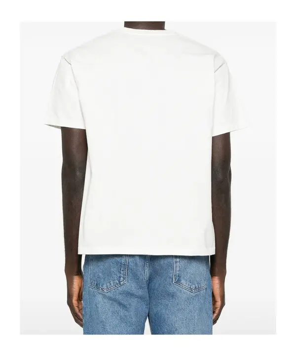 BODE Geneva Logo Beaded Crewneck T-shirt - Cream