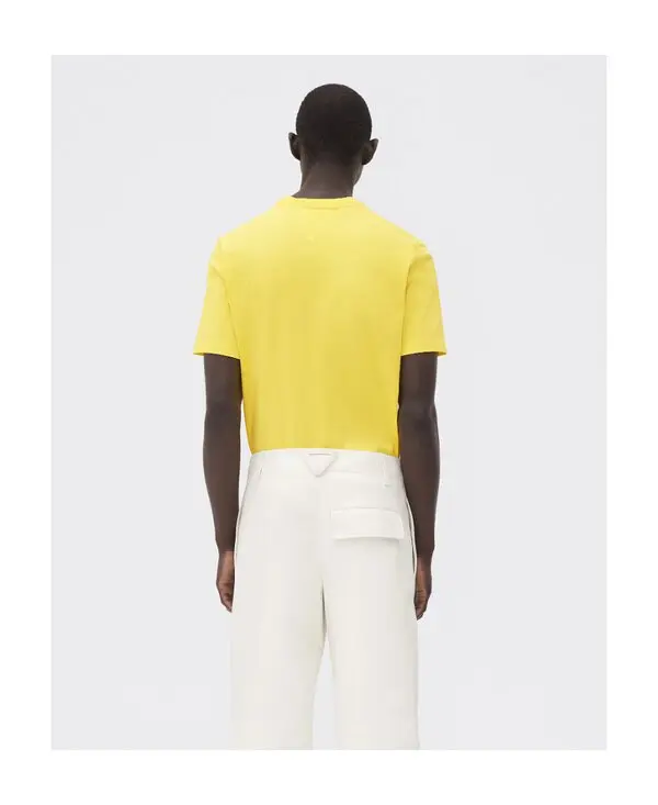 Bottega Veneta T-shirt With Round Neck And Short Sleeves - Yellow
