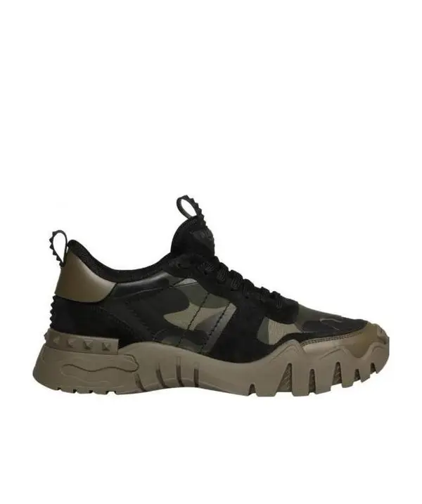 Valentino Garavani Rockrunner Plus Camouflage Sneakers