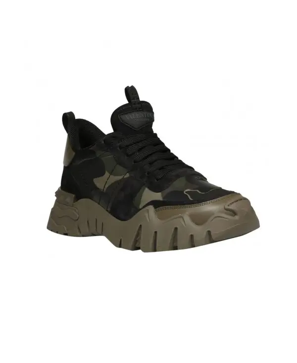 Valentino Garavani Rockrunner Plus Camouflage Sneakers