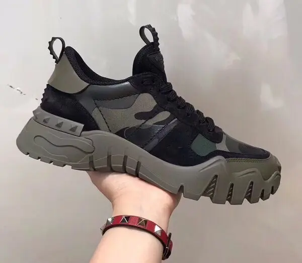 Valentino Garavani Rockrunner Plus Camouflage Sneakers