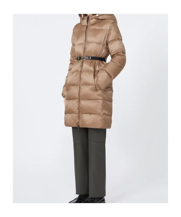 Max Mara Hooded Belted Puffer Jacket