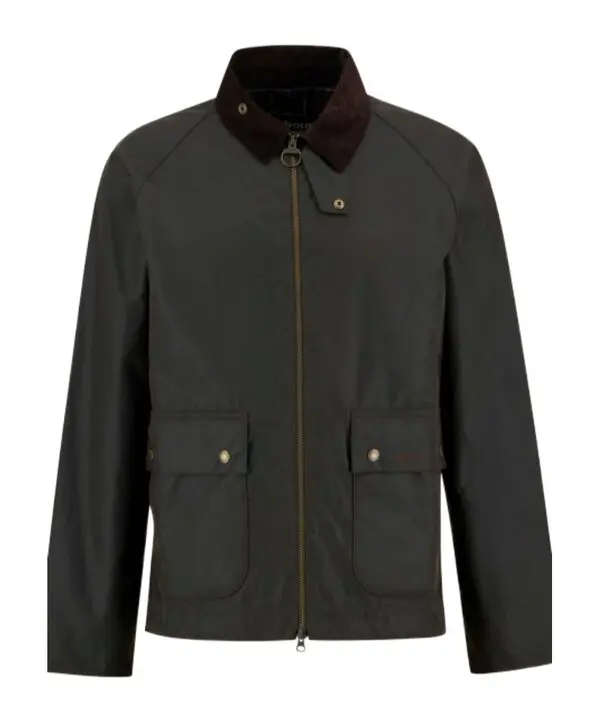Barbour Bedale Waxed Jacket - Olive