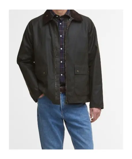 Barbour Bedale Waxed Jacket - Olive