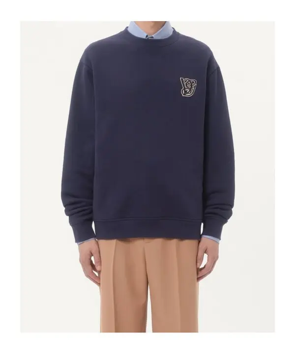 Valentino Garavani Cotton Sweatshirt With Embroidered Patch - Black