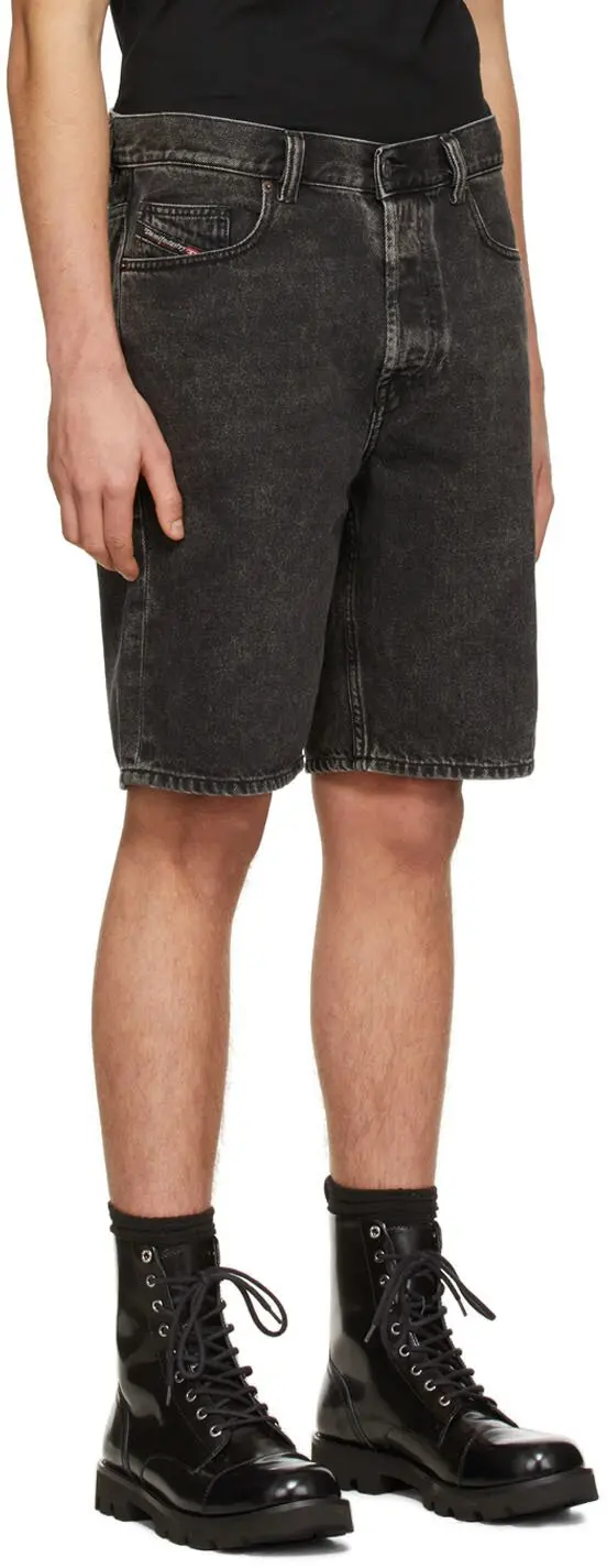 DIESEL® Knee-length Logo Denim Shorts