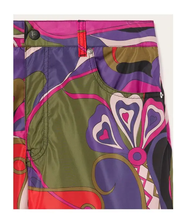 Emilio Pucci Orchidee Print Cargo Pants - Multicolor