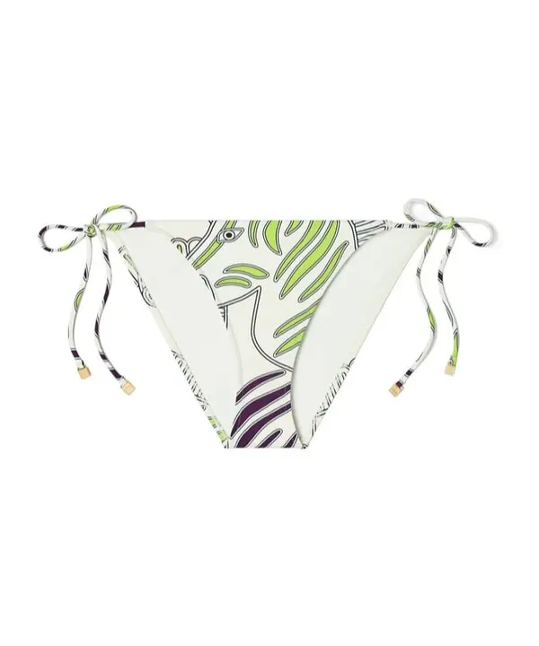 Tory Burch Graphic-print Bikini Bottom - White