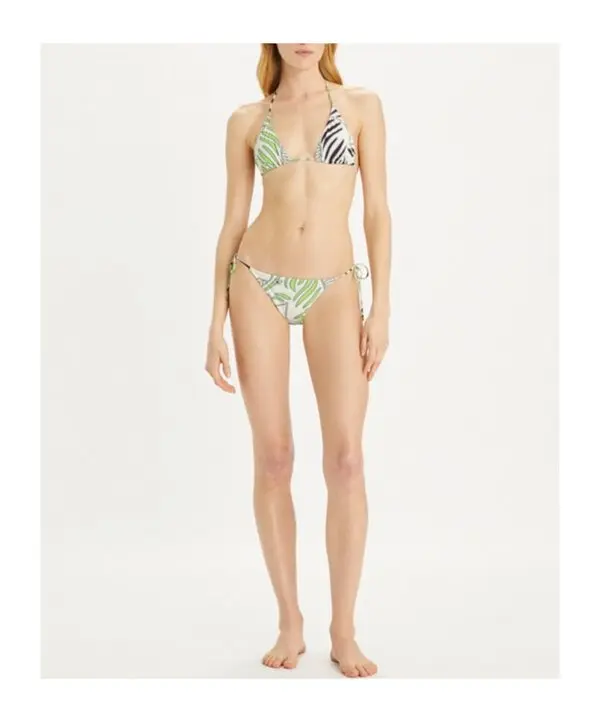 Tory Burch Graphic-print Bikini Bottom - White